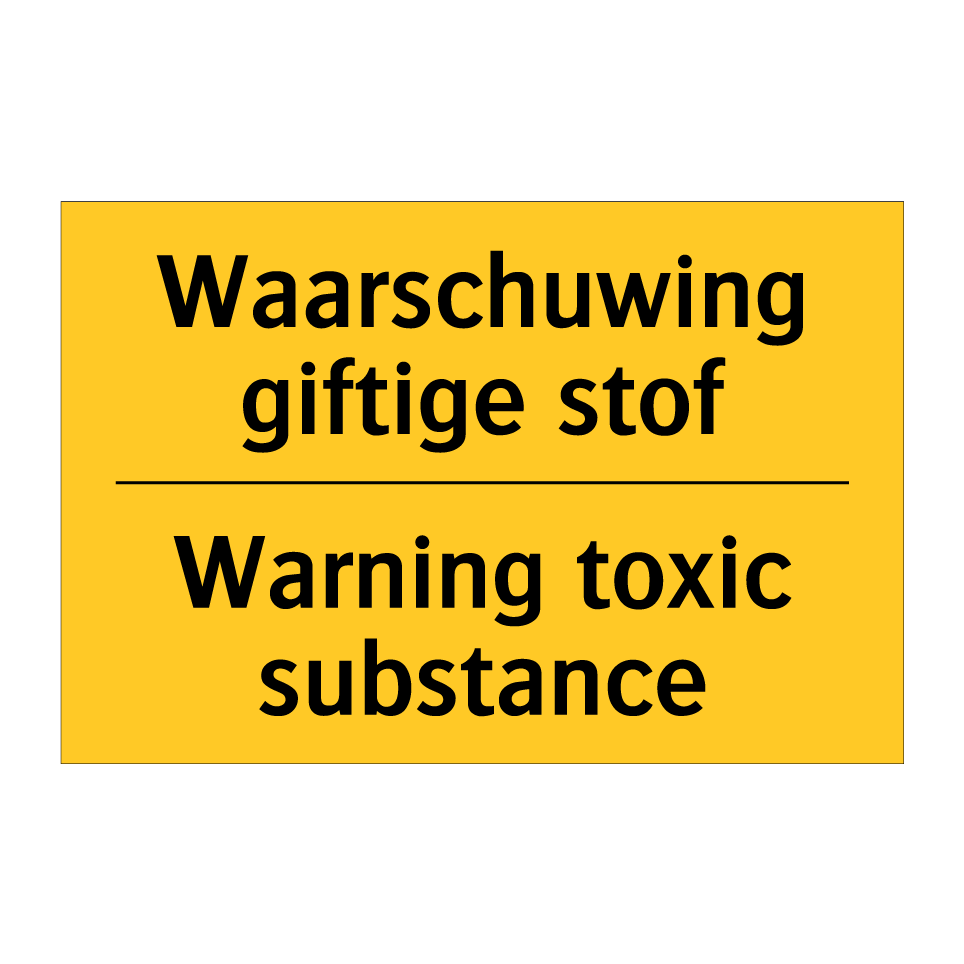 Koop Waarschuwing giftige stof - Warning toxic substance bord ...