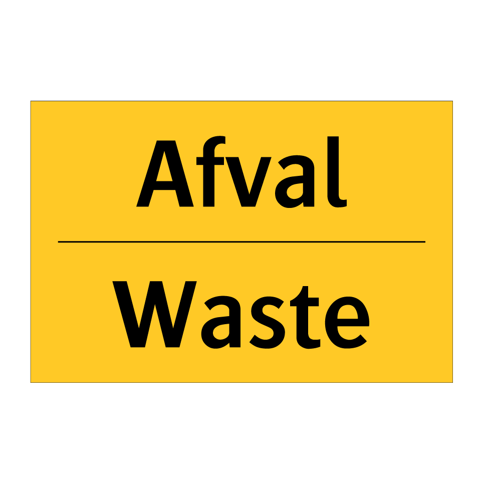 Koop Afval - Waste bord | SignOnline | NL-W4577