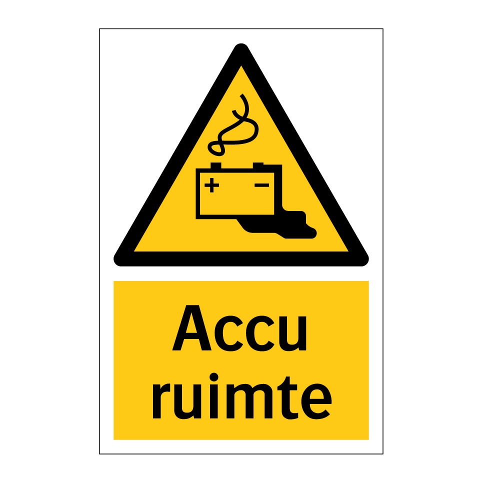 Koop Accu ruimte bord | SignOnline | NL-W4803