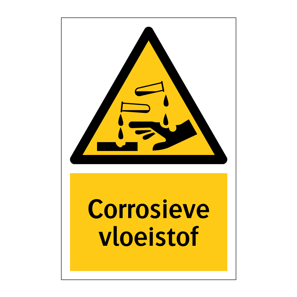 Koop Corrosieve vloeistof bord | SignOnline | NL-W5531