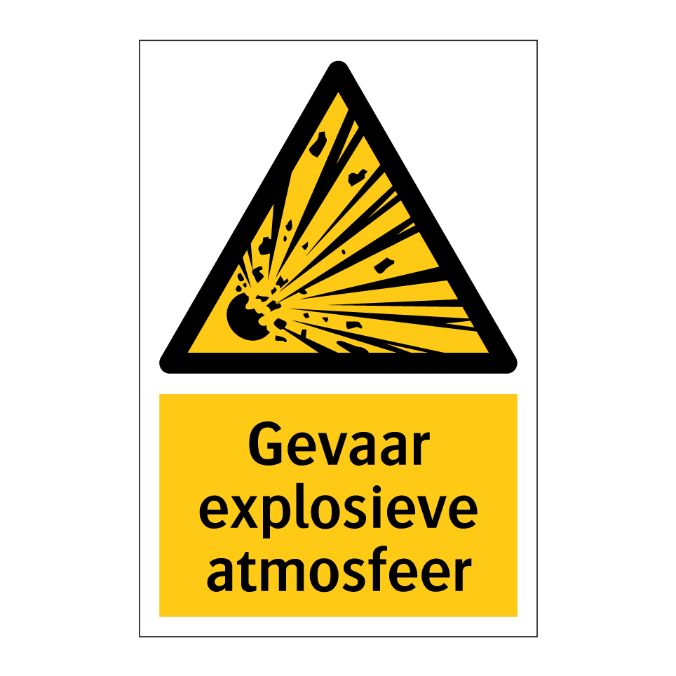 Koop Gevaar explosieve atmosfeer bord | SignOnline | NL-W5571