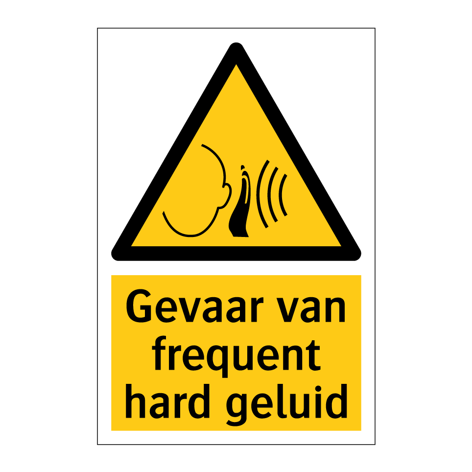 Koop Gevaar van frequent hard geluid bord | SignOnline | NL-W5621