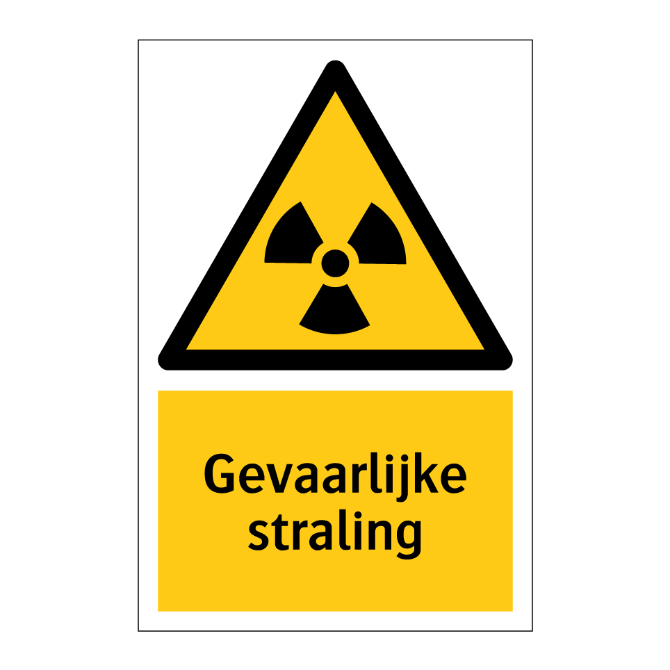 Koop Gevaarlijke straling bord | SignOnline | NL-W5700