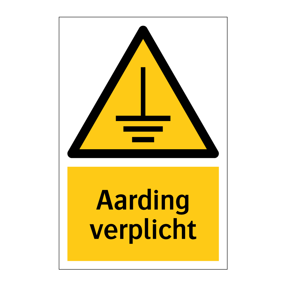 Koop Aarding verplicht bord | SignOnline | NL-W5756
