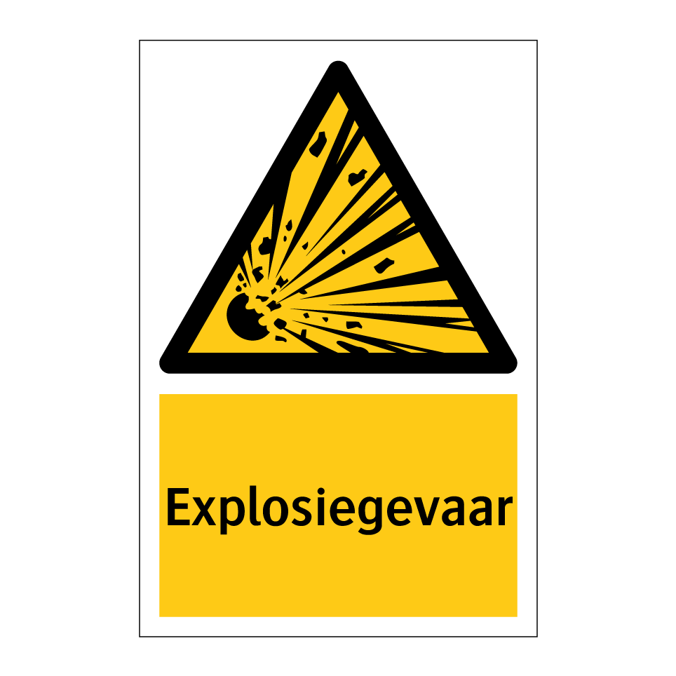 Koop Explosiegevaar bord | SignOnline | NL-W5822