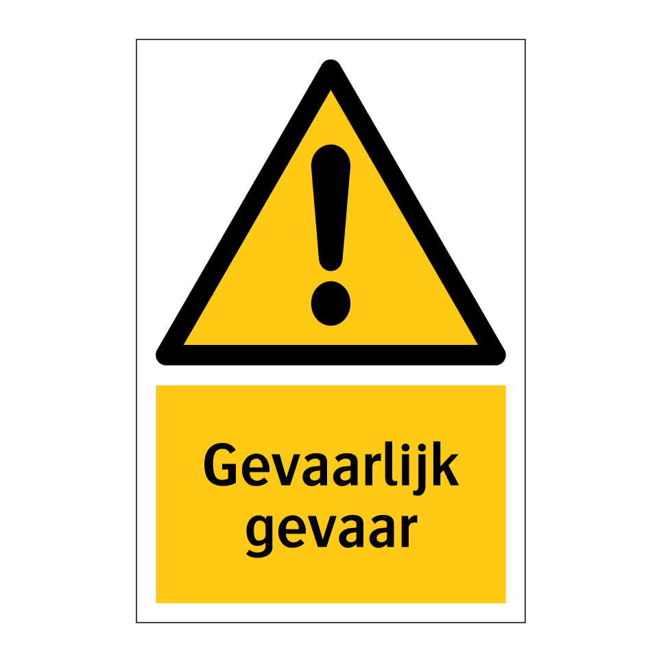 Koop Gevaarlijk gevaar bord | SignOnline | NL-W5897