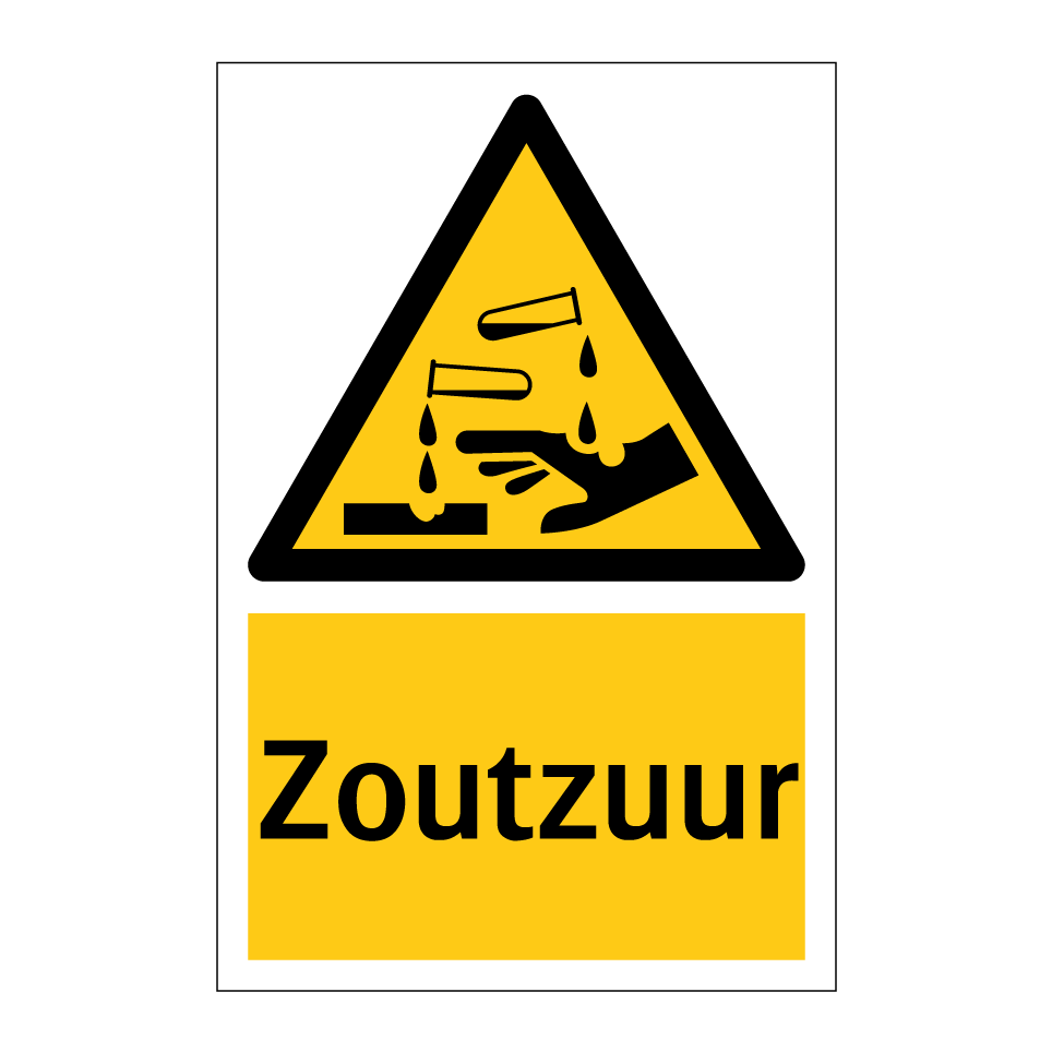 Koop Zoutzuur bord | SignOnline | NL-W5952