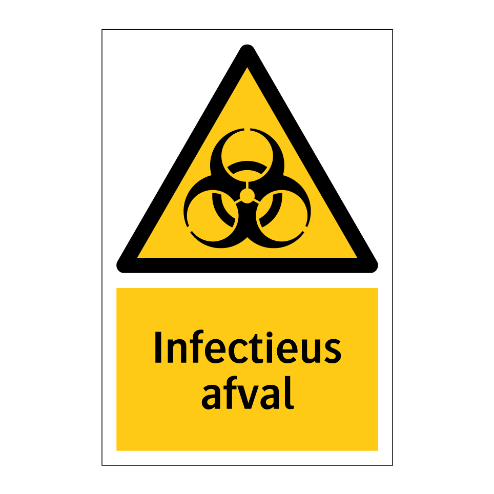 Koop Infectieus afval bord | SignOnline | NL-W5967