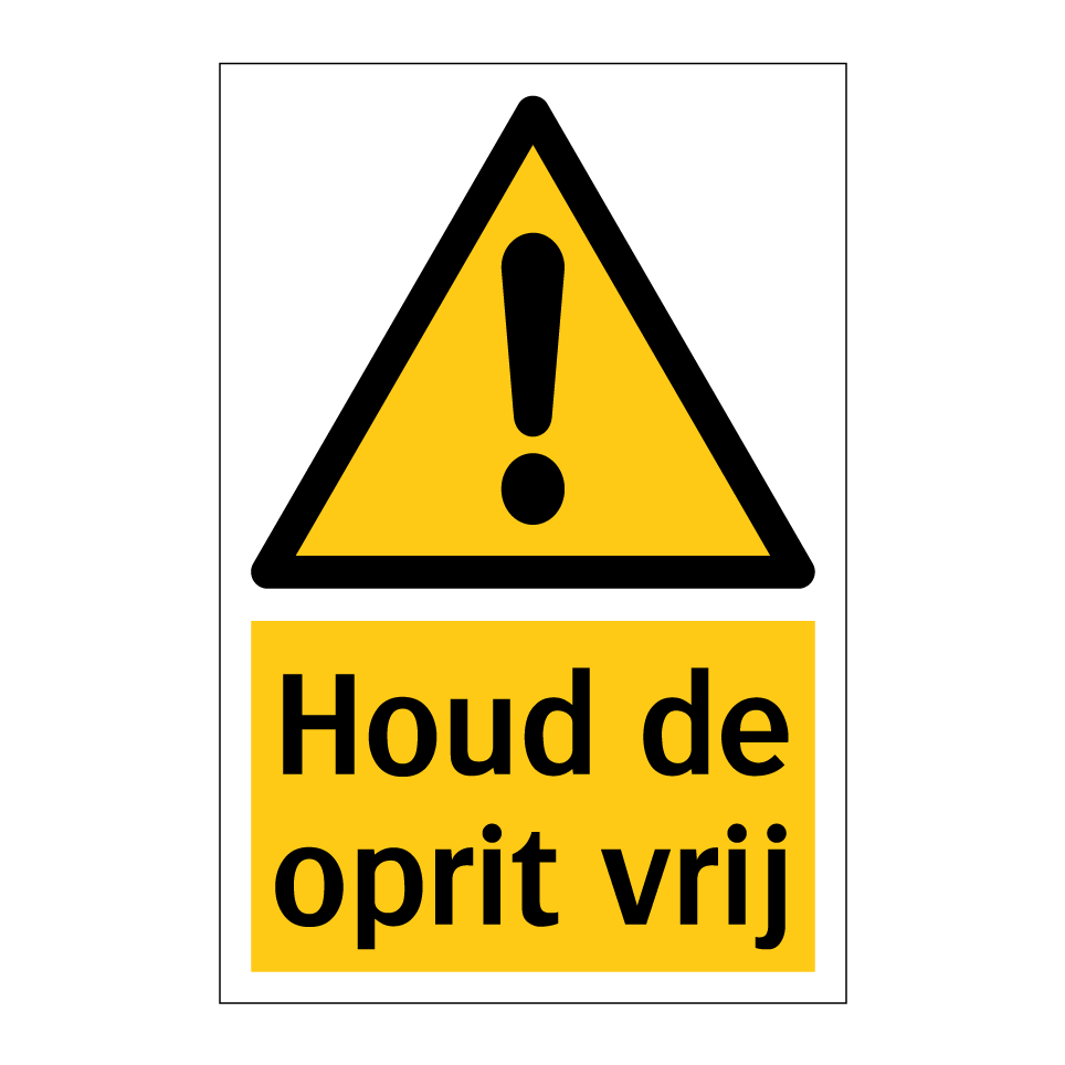 Koop Houd de oprit vrij bord | SignOnline | NL-W5979