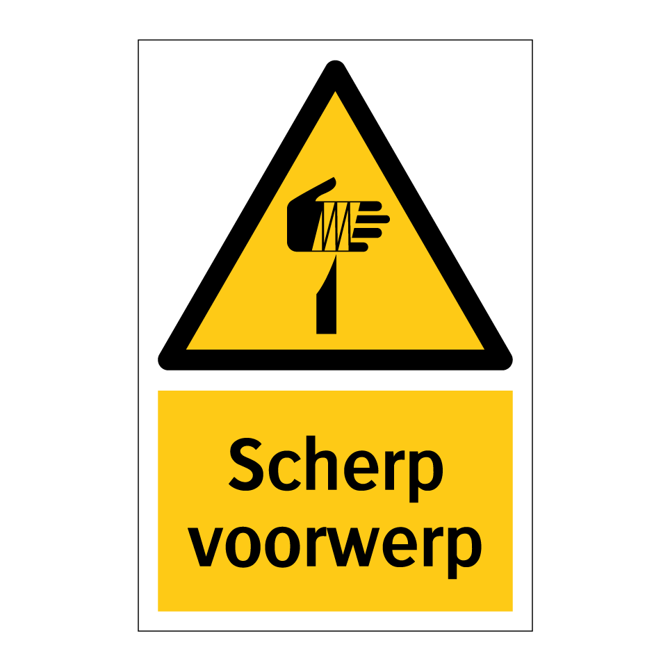 Koop Scherp voorwerp bord | SignOnline | NL-W6248