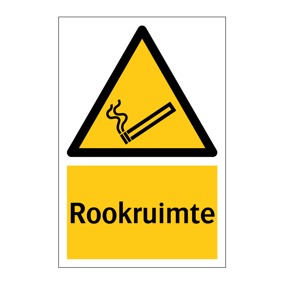 Koop Rookruimte bord | SignOnline | NL-W6260
