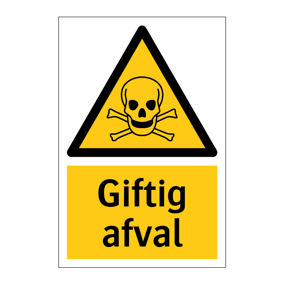 Koop Giftig afval bord | SignOnline | NL-W6351