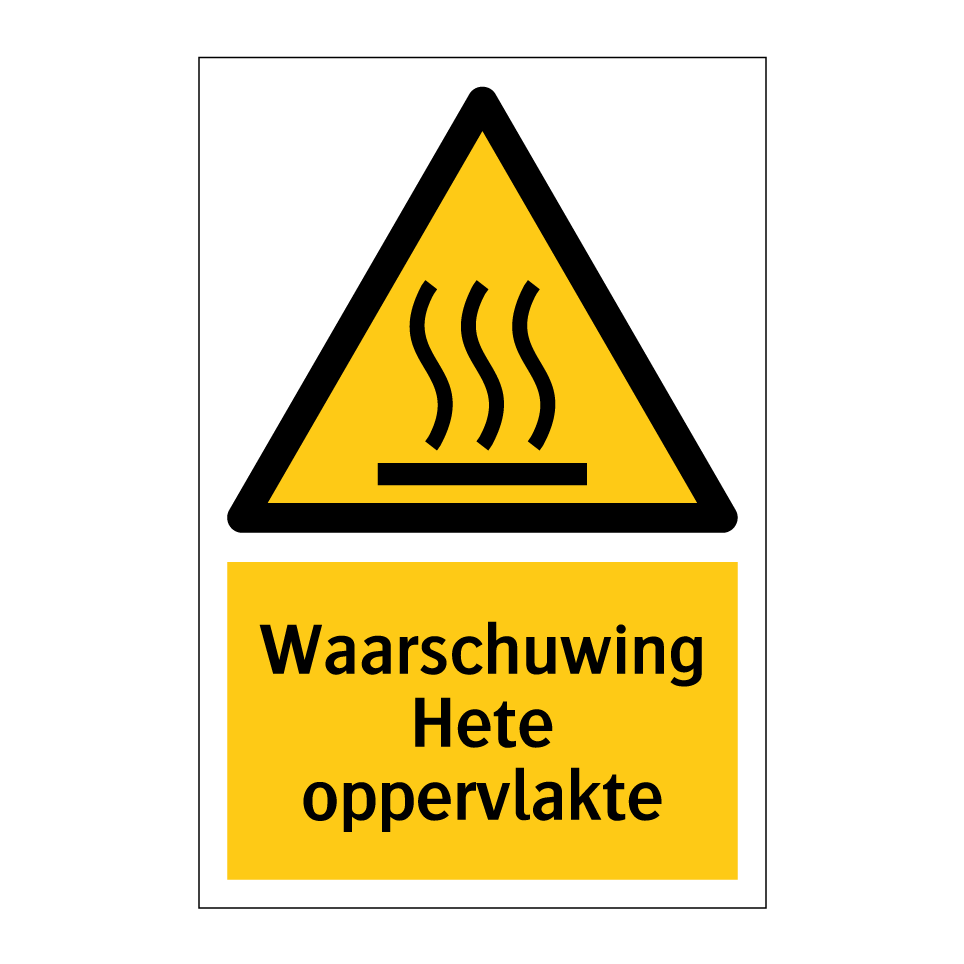 Koop Waarschuwing Hete oppervlakte bord | SignOnline | NL-W6762
