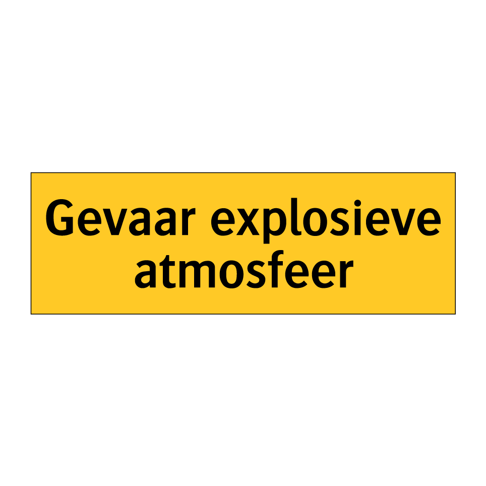 Koop Gevaar explosieve atmosfeer bord | SignOnline | NL-W967