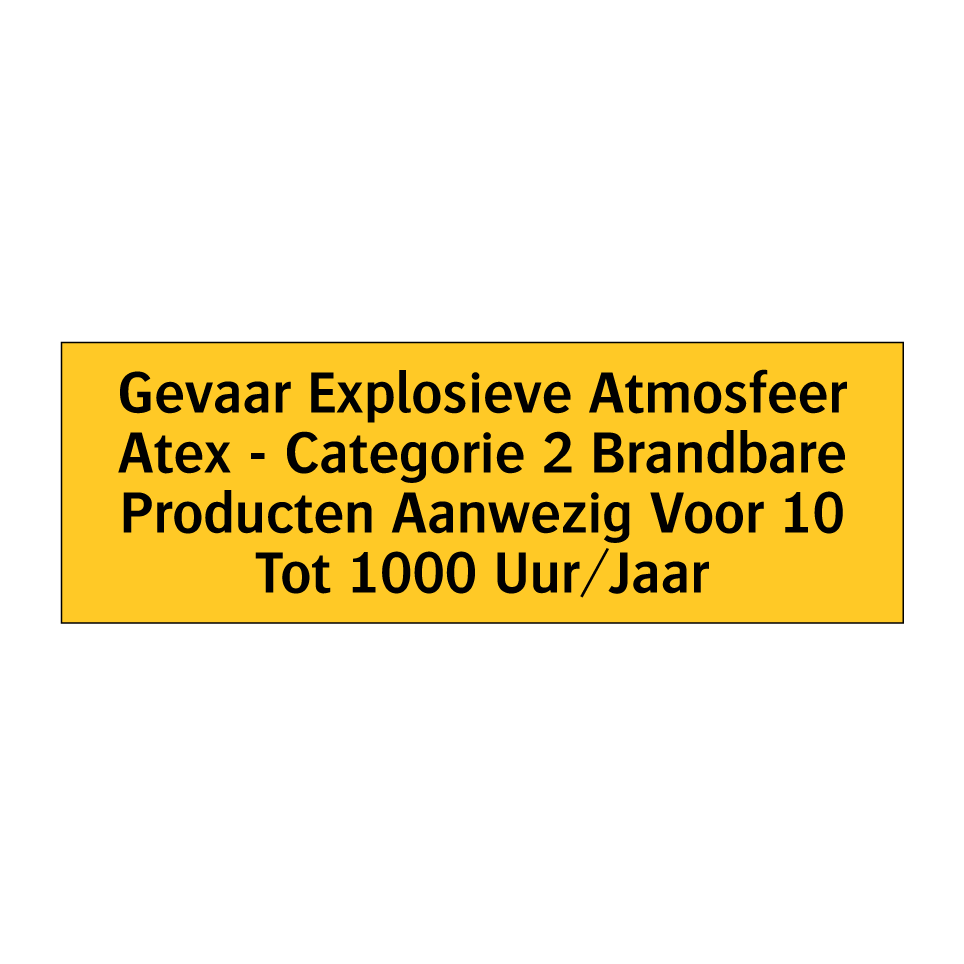 Koop Gevaar Explosieve Atmosfeer Atex - Categorie 2 /.../ bord ...