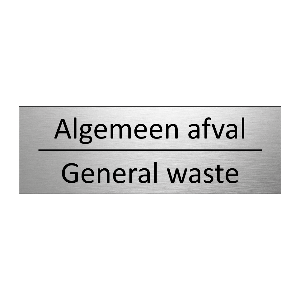 Koop Algemeen afval - General waste bordje | SignOnline | NL-I368