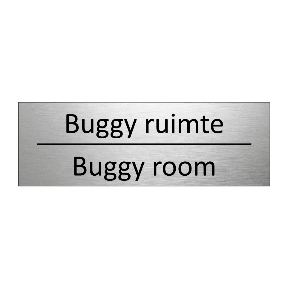 Koop Buggy ruimte - Buggy room bordje | SignOnline | NL-I408