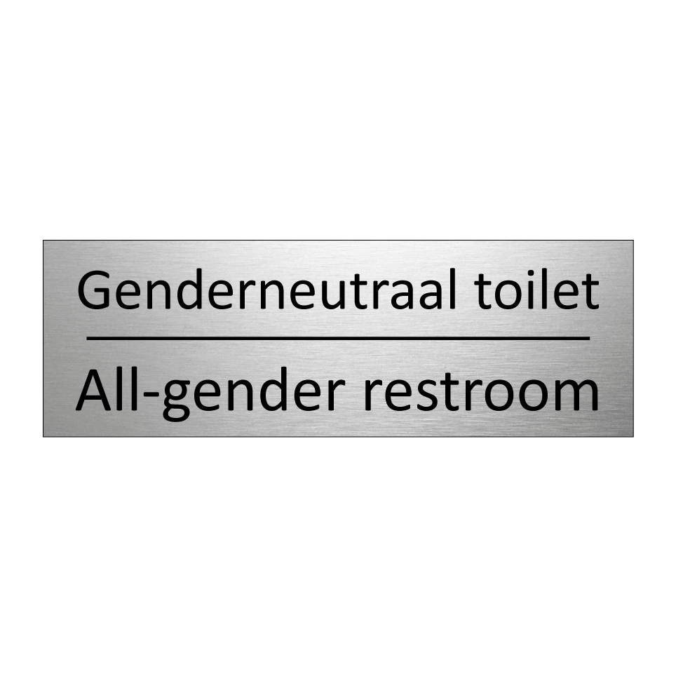 Koop Genderneutraal toilet - All-gender restroom bordje | SignOnline ...