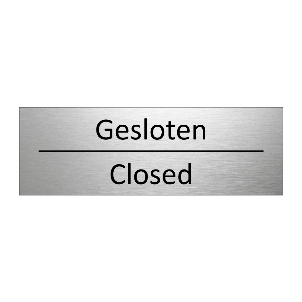 Koop Gesloten - Closed bordje | SignOnline | NL-I507