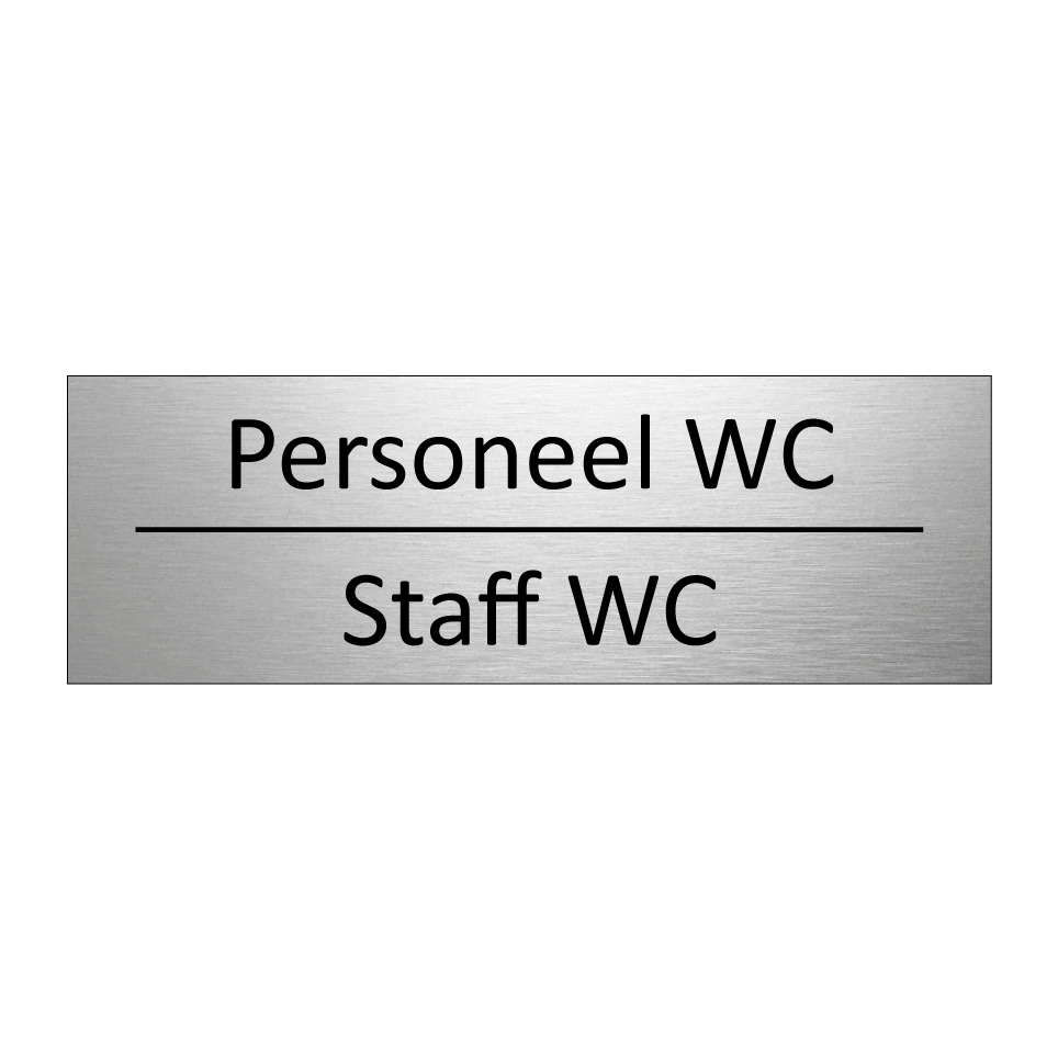 Koop Personeel WC - Staff WC bordje | SignOnline | NL-I606