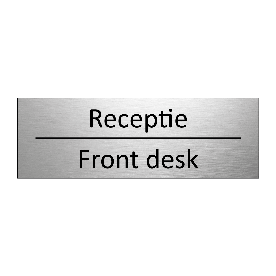 Koop Receptie - Front desk bordje | SignOnline | NL-I616