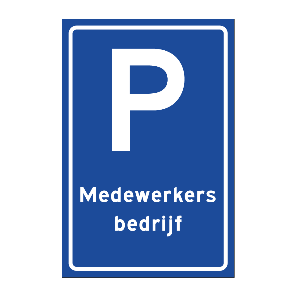 Koop Medewerkers bedrijf bord | SignOnline | NL-PA103