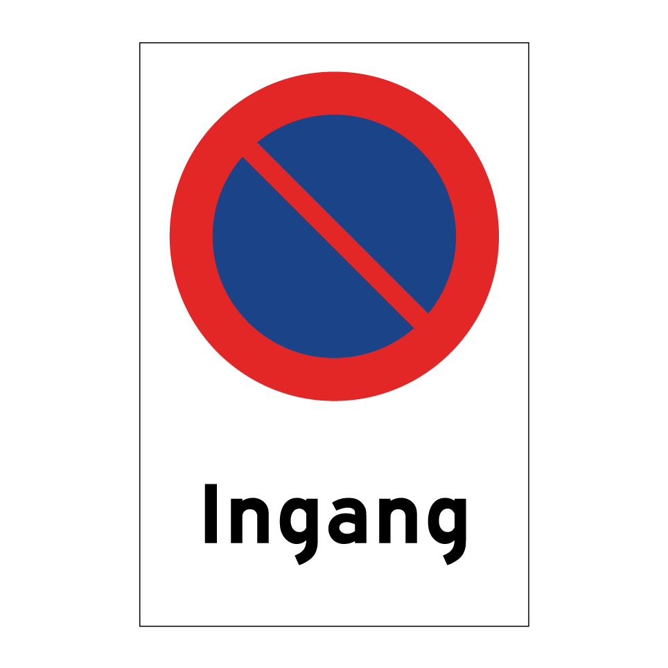 Koop Ingang bord | SignOnline | NL-PA480
